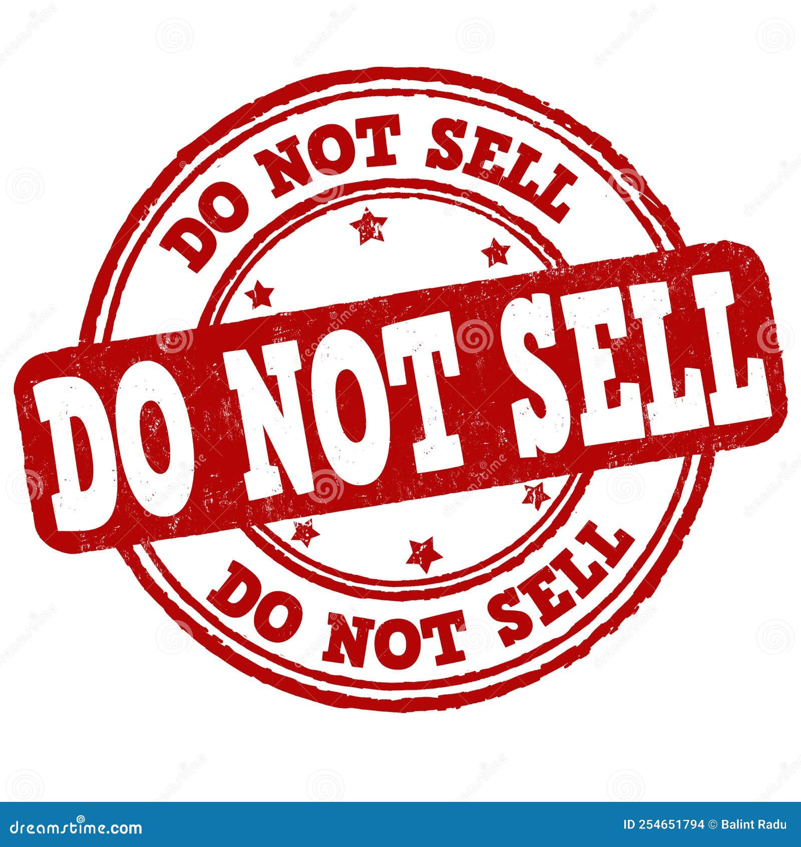 Do Not Sell Grunge Rubber Stamp Stock Vector Illustration Of Abstract Background 254651794