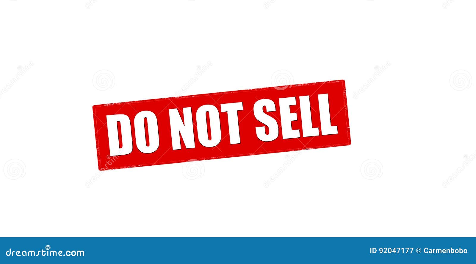 Do not sell stock illustration. Illustration of miscellaneous - 92047177