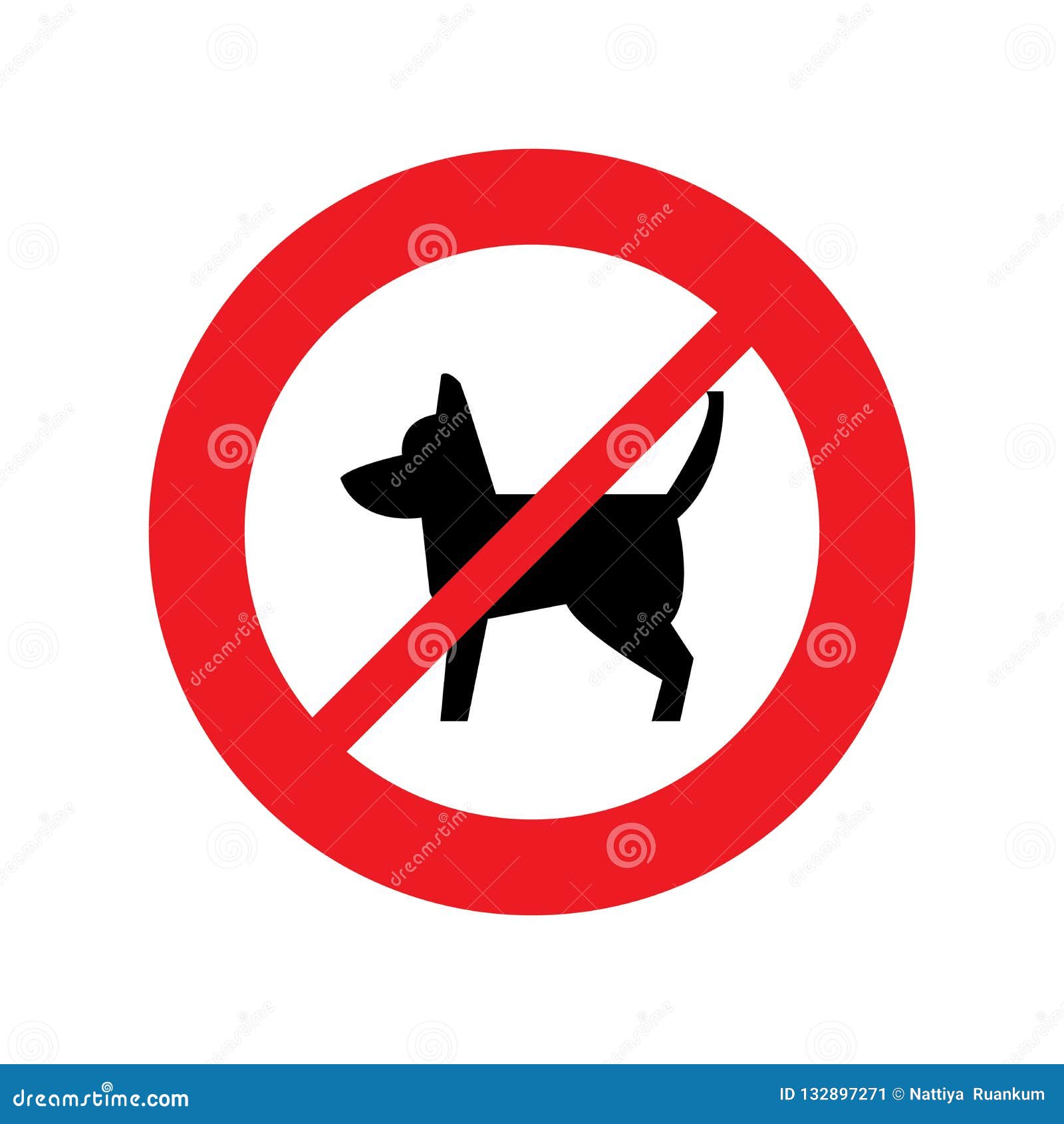 Do Not Sign on White Background Vector Stock Vector - Illustration of ...