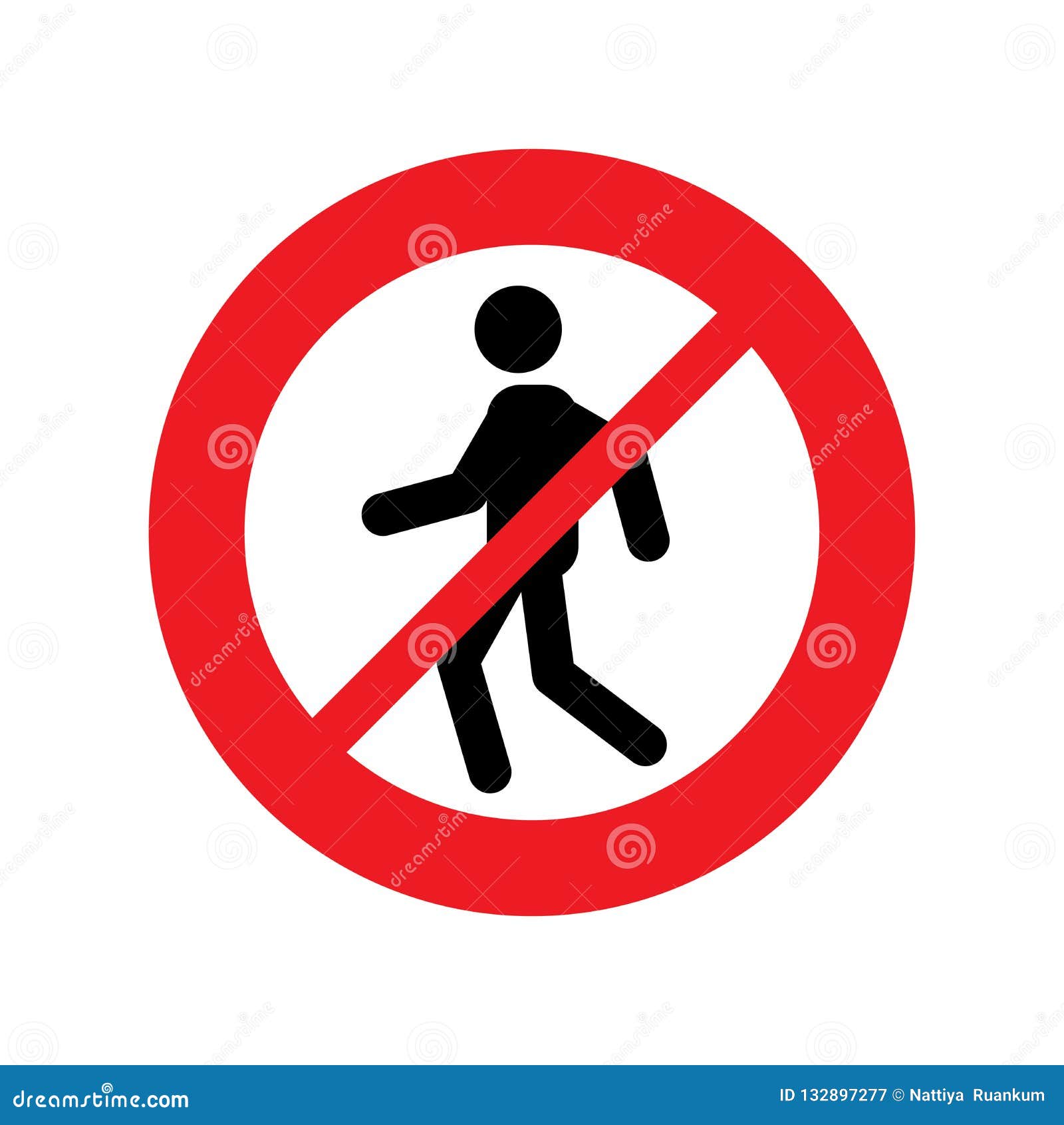 Do Not Sign on White Background Vector Stock Vector - Illustration of ...
