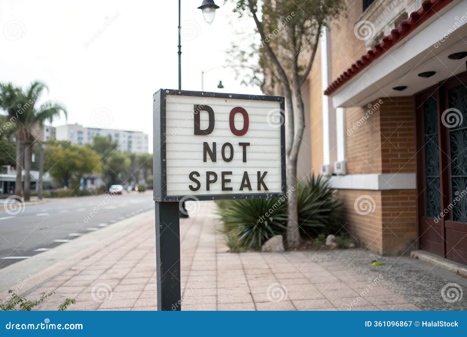 Do Not Speak: No Communication Allowed Sign Stock Illustration ...