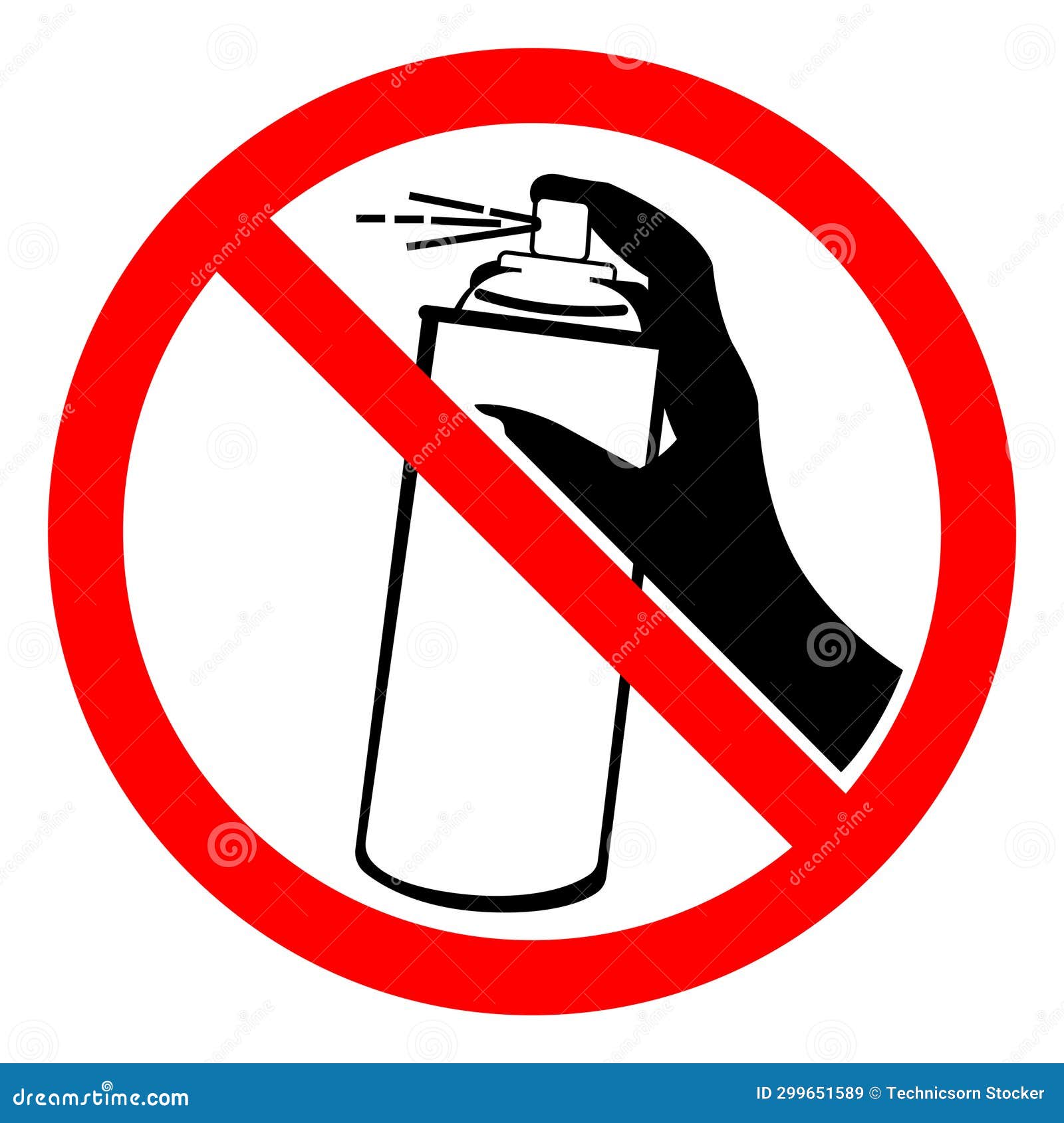 Do Not Spray Symbol Sign ,Vector Illustration, Isolate on White ...