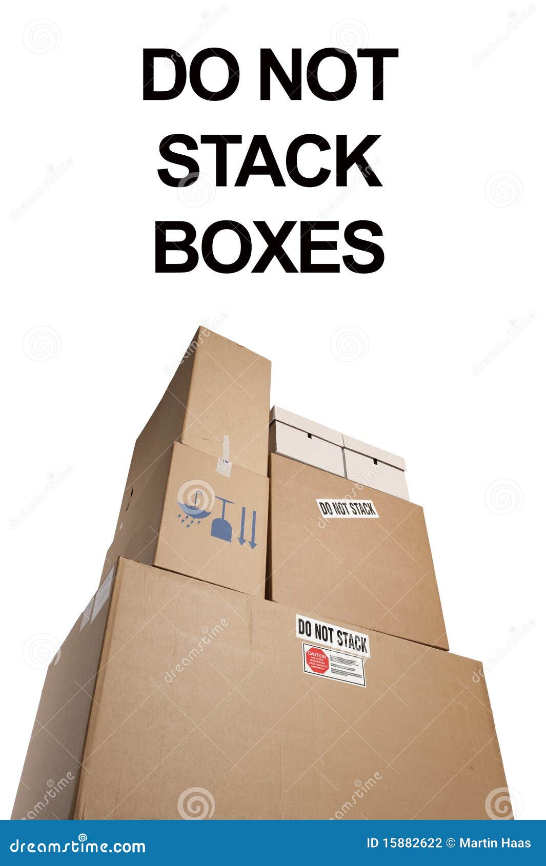 Do Not Stack boxes stock photo. Image of shipped, parcel - 15882622