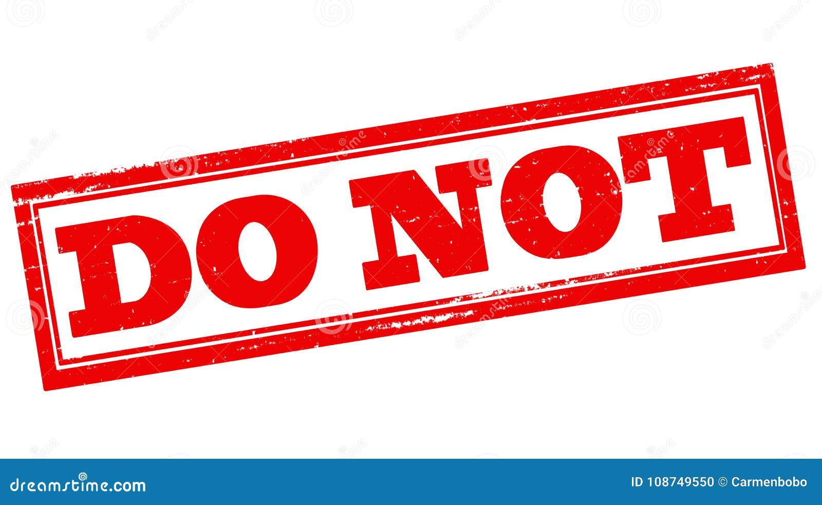 Do not stock illustration. Illustration of stamp, concept - 108749550