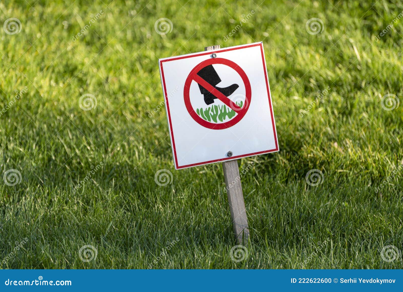 Do Not Step on Grass. Prohibition Sign on the Lawn Stock Photo - Image ... Do Not Step on Grass. Prohibition Sign on the Lawn Stock Photo - Image ...