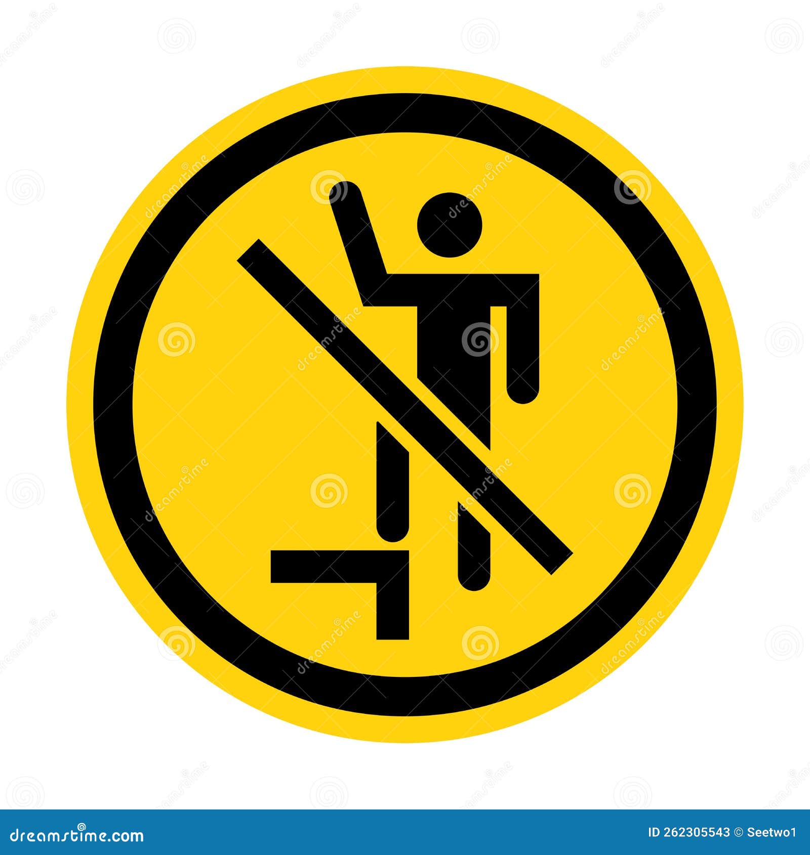 Do NOT Step or Stand on this Surface Stock Vector - Illustration of ...