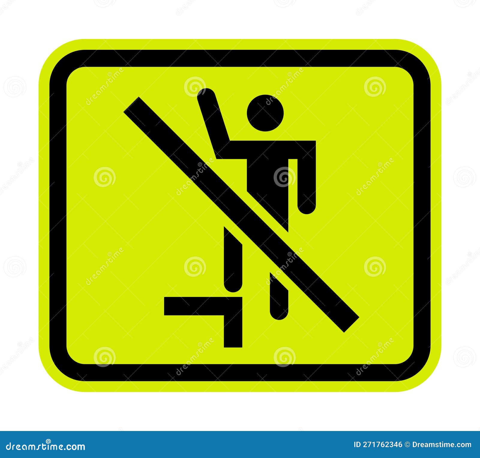 Do NOT Step or Stand on this Surface Stock Vector - Illustration of ...