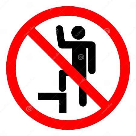 Do Not Step Symbol Sign, Vector Illustration, Isolate on White ...