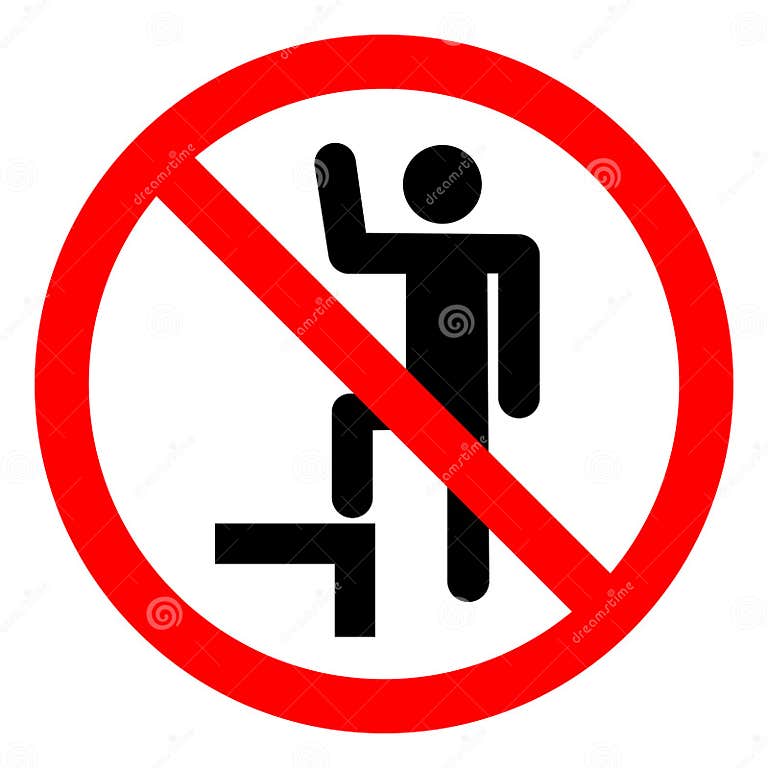 Do Not Step Symbol Sign, Vector Illustration, Isolate on White ...