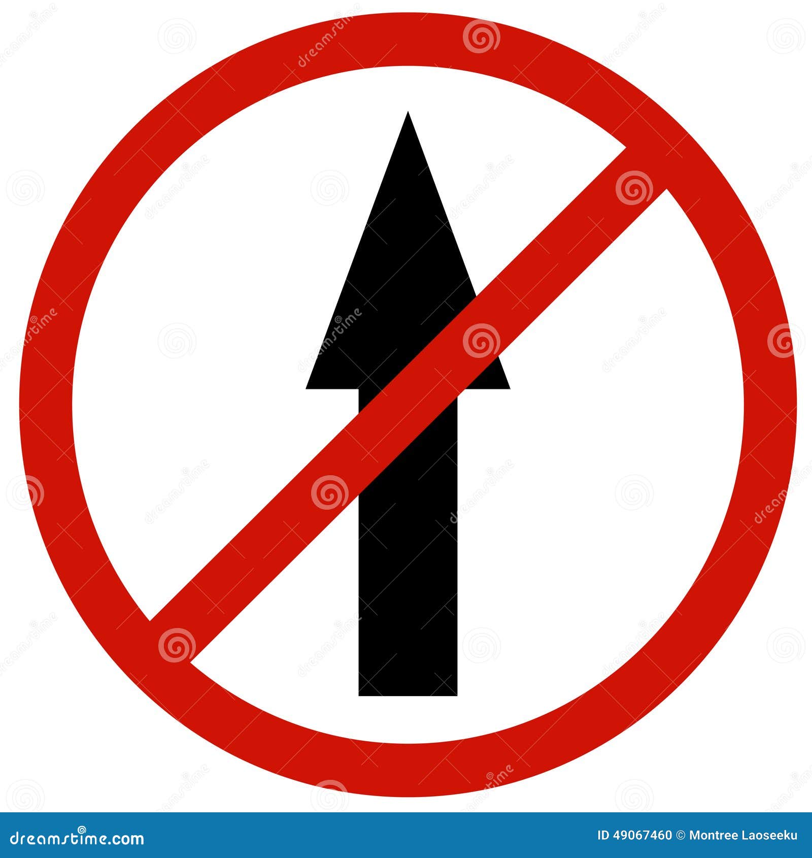 Do not straight sign board stock illustration. Illustration of ...