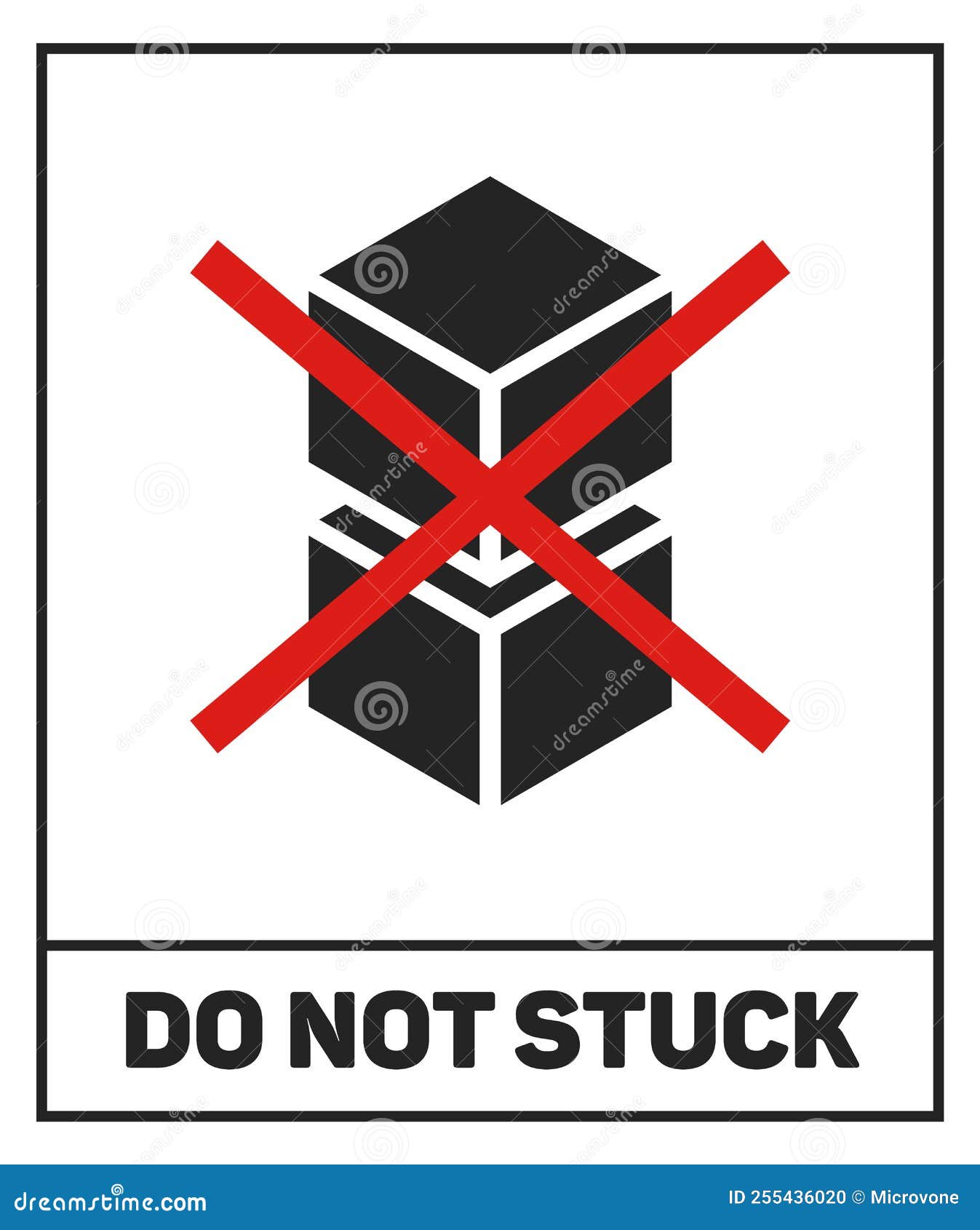 Set Of Black Shipping Symbols On Beige Cardboard Stock Photography ...