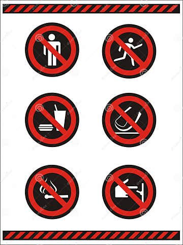 Do not symbols stock vector. Illustration of laboratory - 11356843