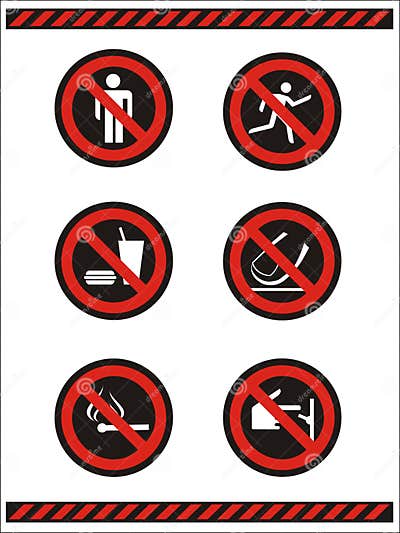 Do not symbols stock vector. Illustration of laboratory - 11356843