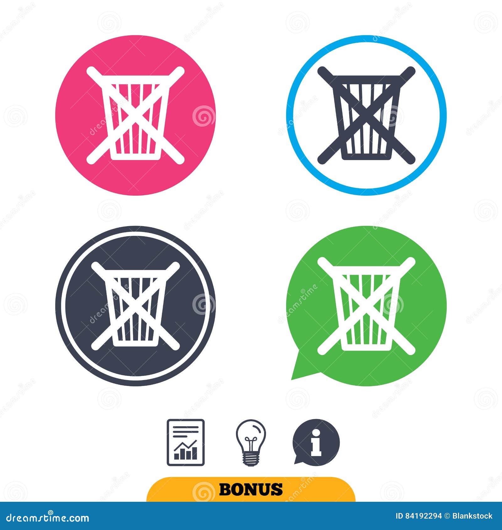 Do Not Throw in Trash. Recycle Bin Sign Icon Stock Vector ...