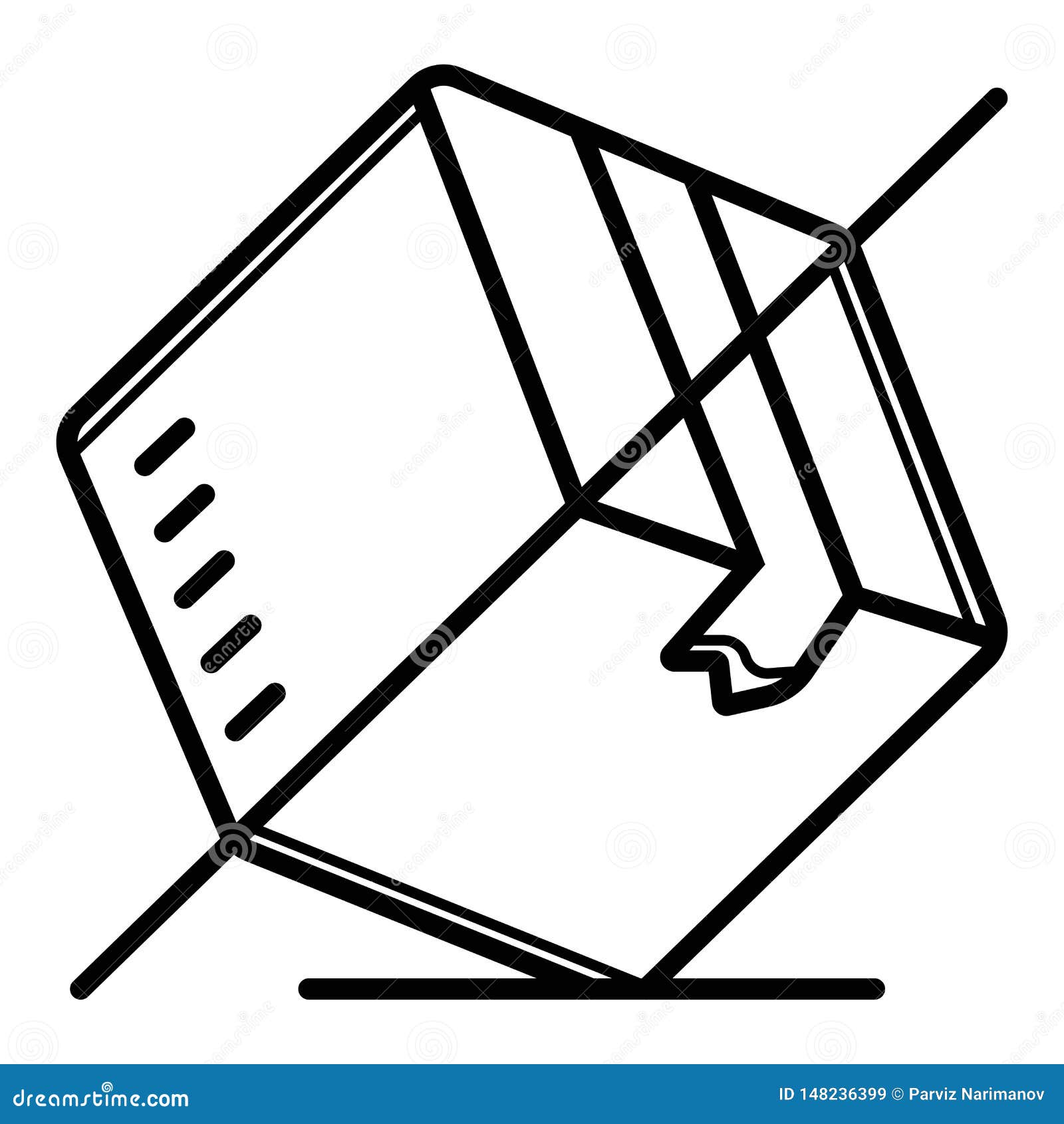 Do Not Tilt Icon, Vector Illustration Stock Illustration - Illustration ...