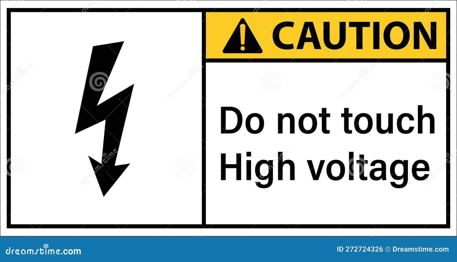 Do Not Touch High Voltage.Sign Caution Stock Photo - Image of voltage ...
