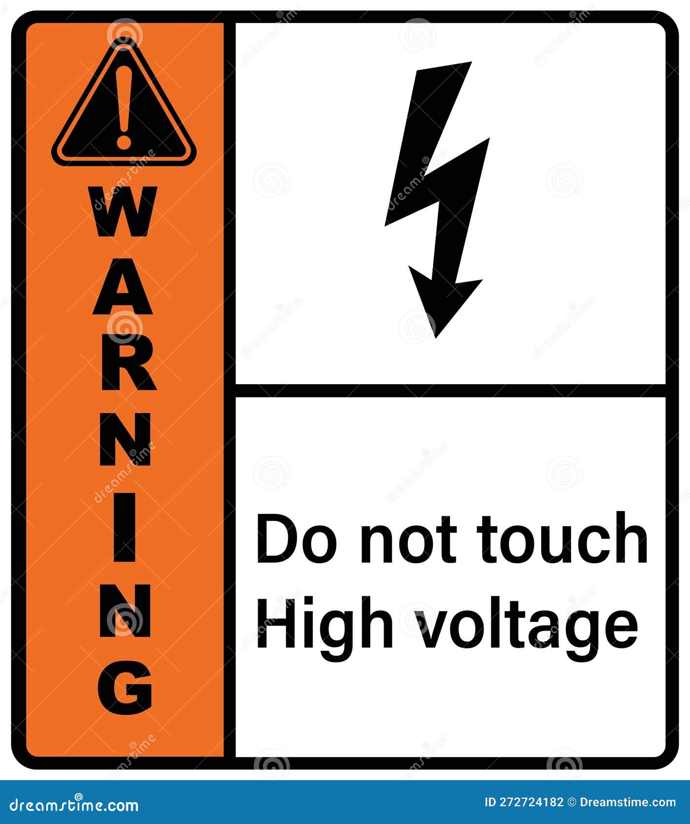 Do Not Touch High Voltage.Sign Notice Vector Illustration ...