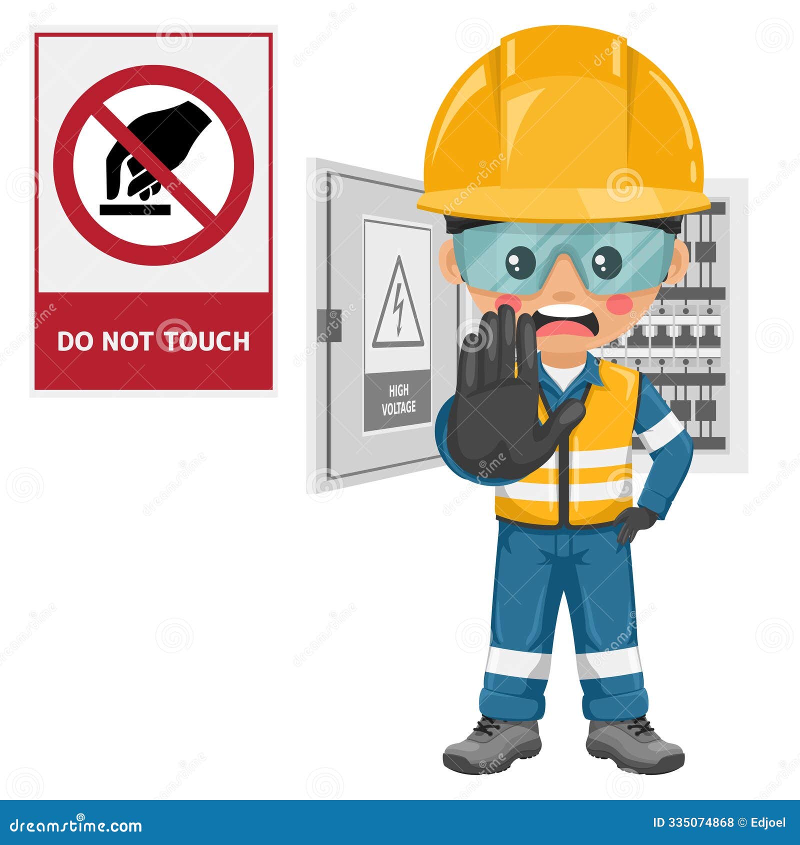 Do Not Touch. Not Touching Objects or Parts of an Object. Dangerous ...