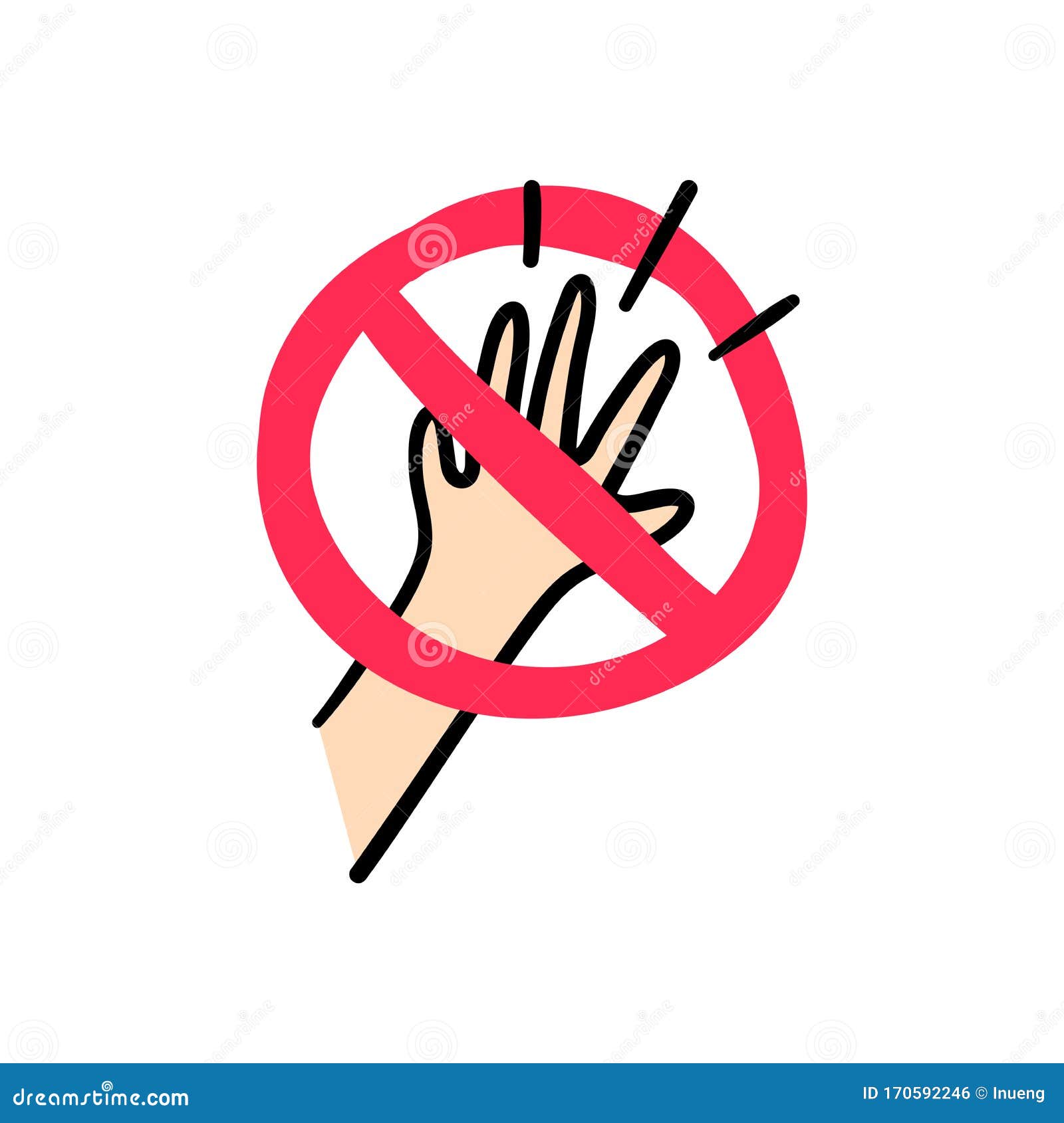 Do Not Touch Warning Sign. Hand Drawn Doodles Stock Vector ... Do Not Touch Warning Sign. Hand Drawn Doodles Stock Vector ...
