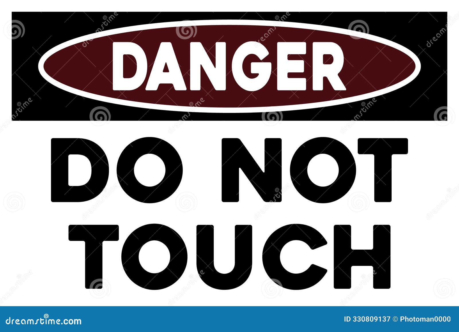 Do Not Touch Warning Sign Cartoon Vector | CartoonDealer.com #330809137 Do Not Touch Warning Sign Cartoon Vector | CartoonDealer.com #330809137