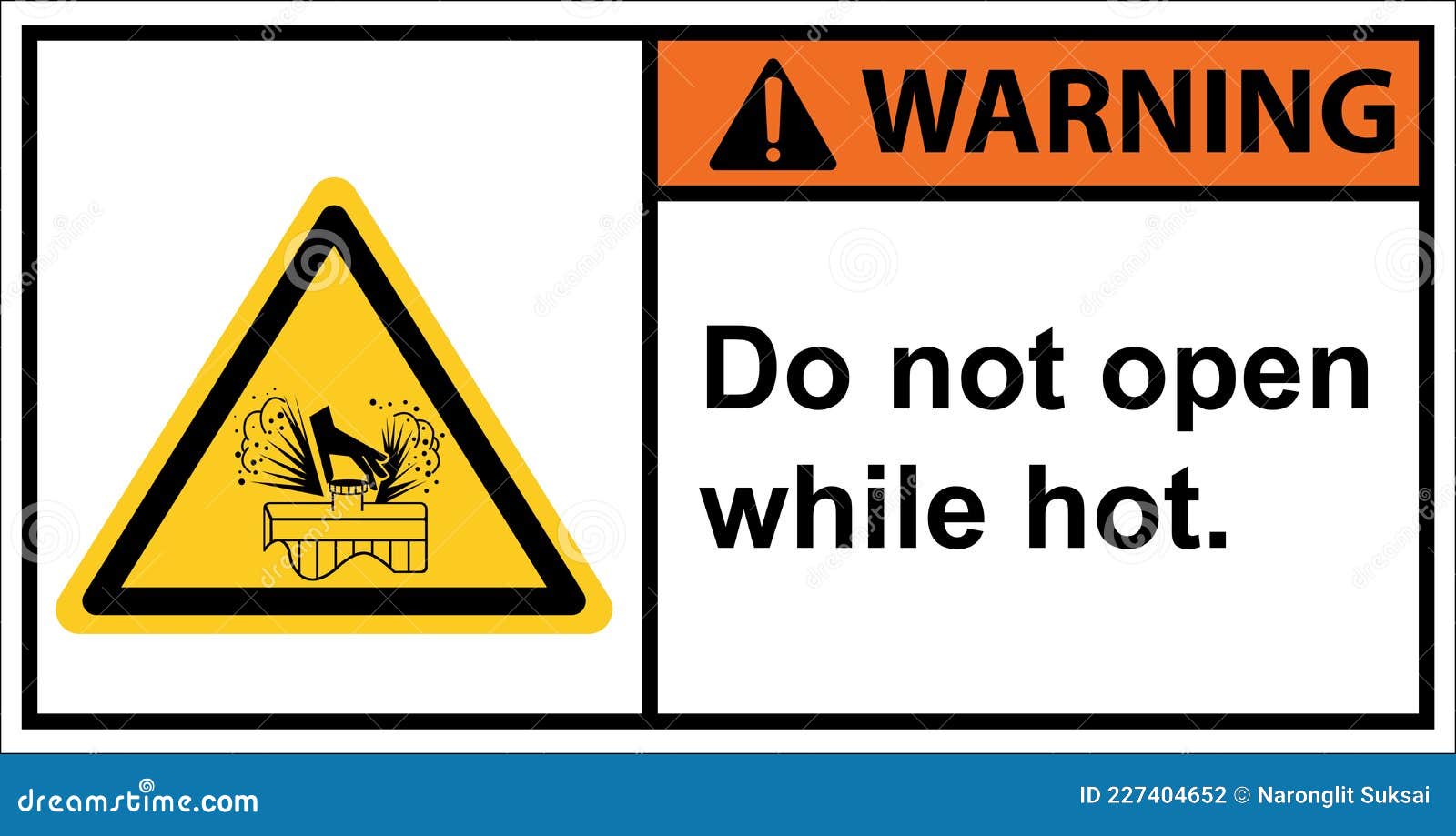 Do Not Turn it on when it is Hot because it Will Cause Pressure. Stock ...