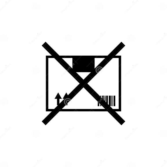 Do Not Turn Over Packing Box Flat Vector Icon Stock Vector ...