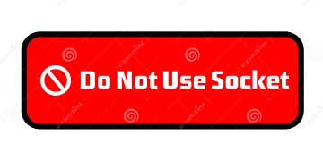 Do Not Unplug Power Socket Warning Labels Stock Vector - Illustration ...