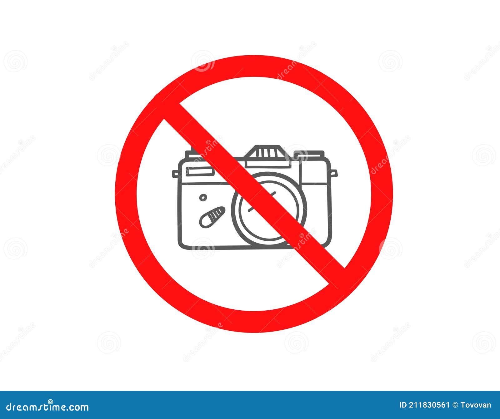 Do Not Use Camera. Vector Sign on White Stock Vector - Illustration of ...