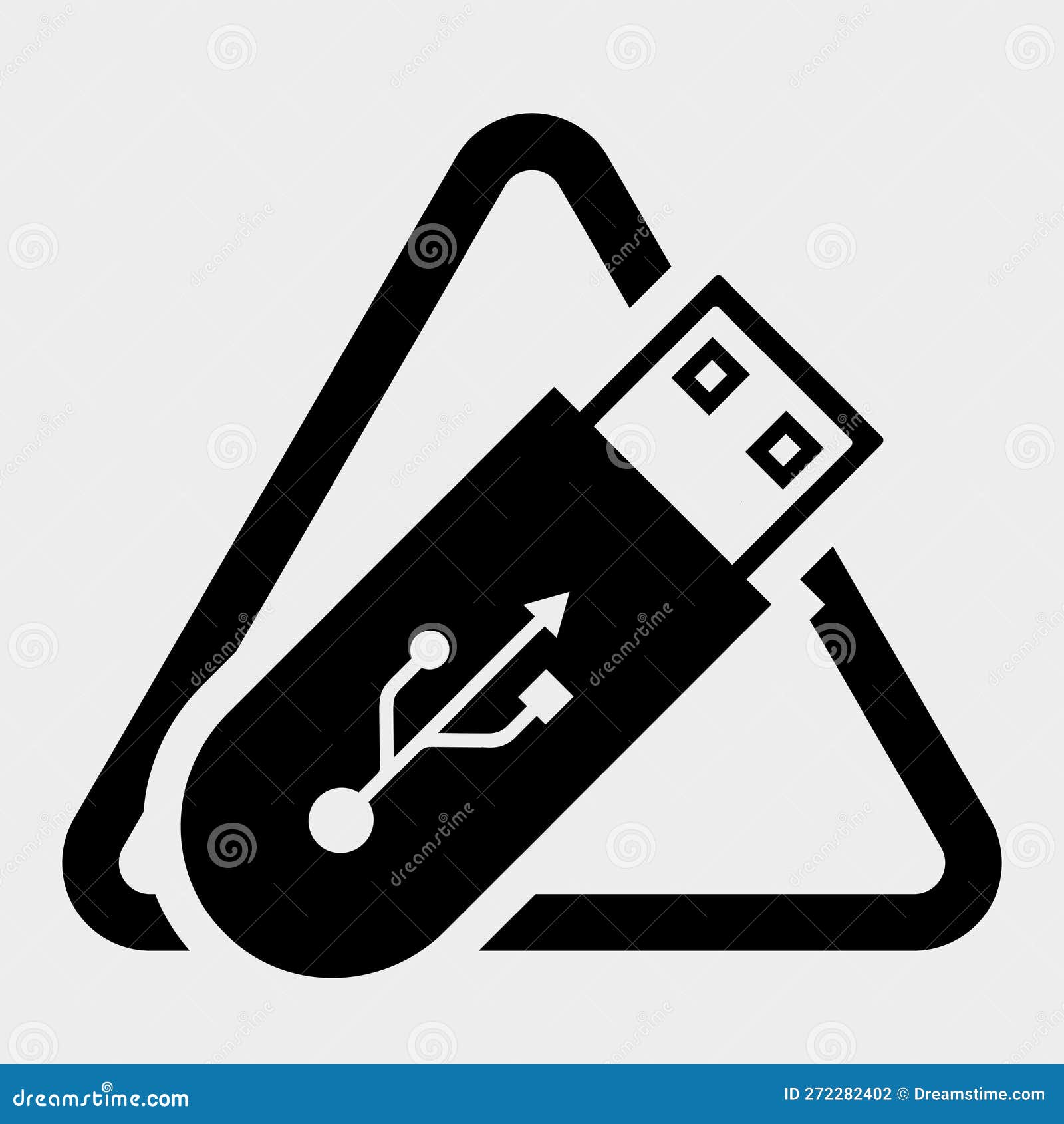 Do Not Use Flash Drive Symbol Sign Isolate on White Background,Vector ...