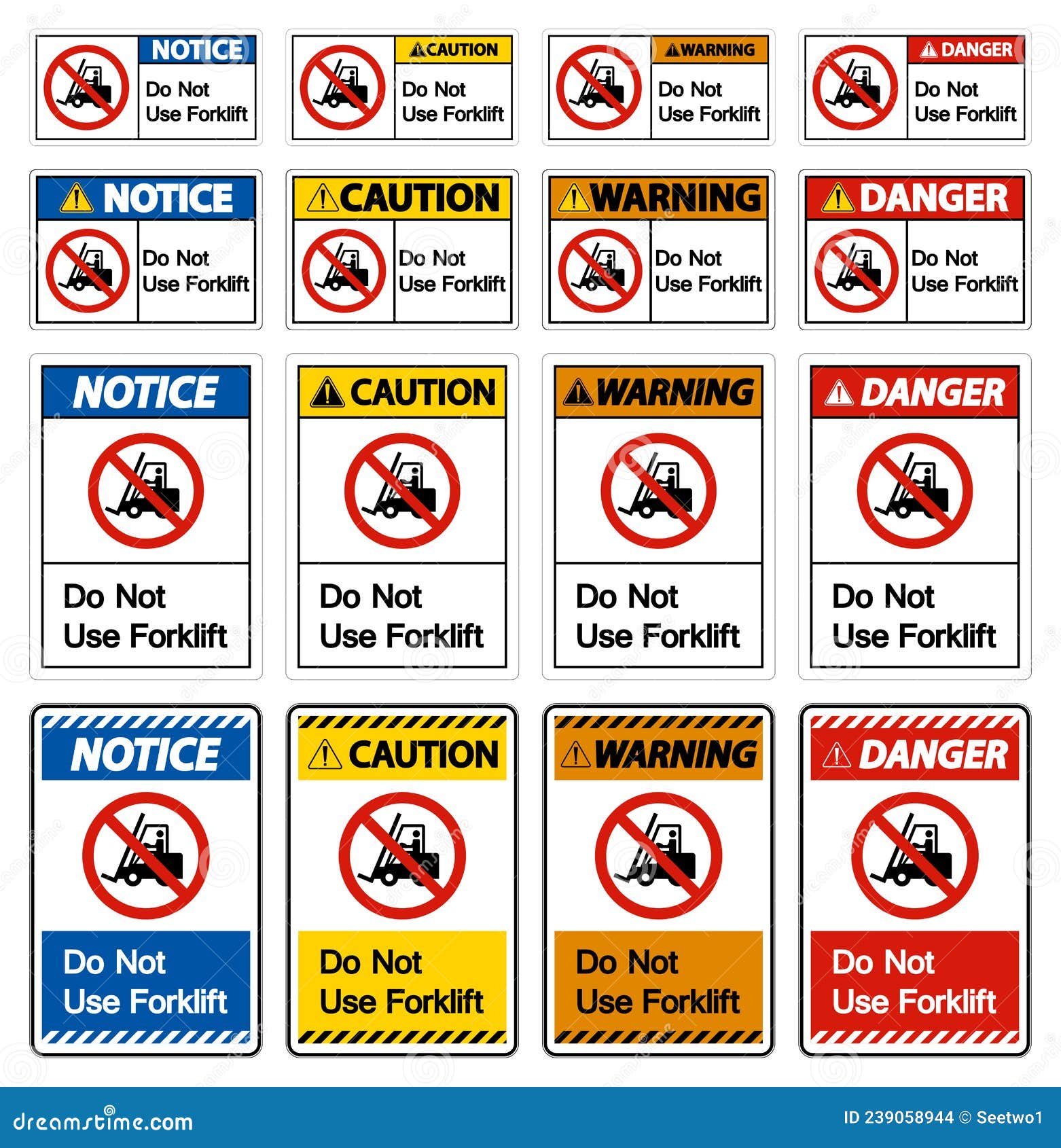 Use Forklift Sign. Packaging Symbol. Cargo Shipping Banner For Box ...