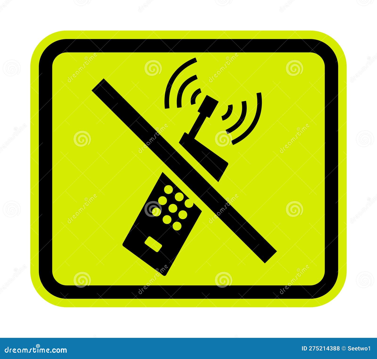 Do not use the phone stock vector. Illustration of label - 275214388