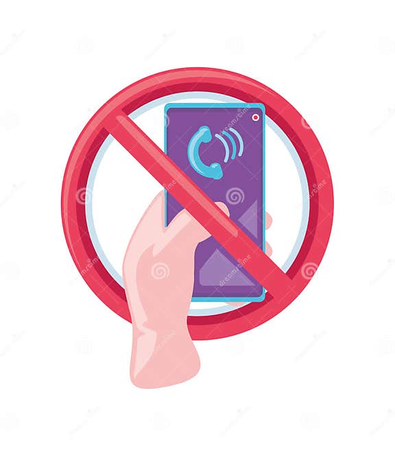 Do not use phone stock vector. Illustration of caution - 338928104