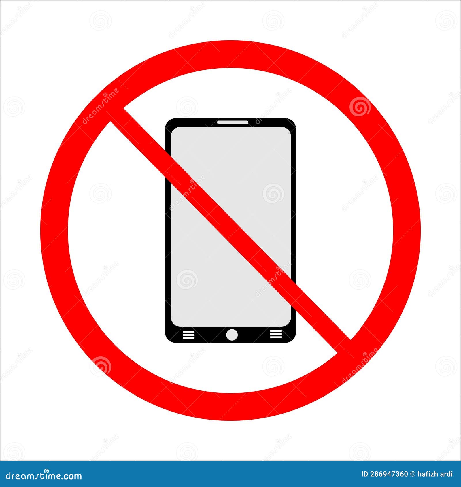 Do Not Use Phone Sign Vector Illustration Stock Illustration ...