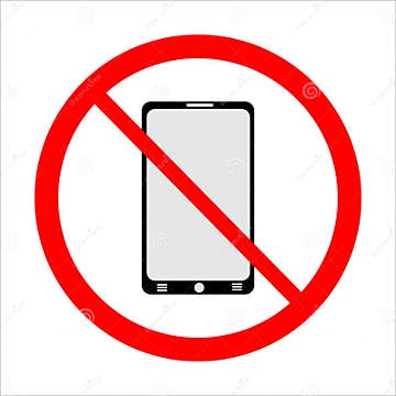 Do Not Use Phone Sign Vector Illustration Stock Illustration ...