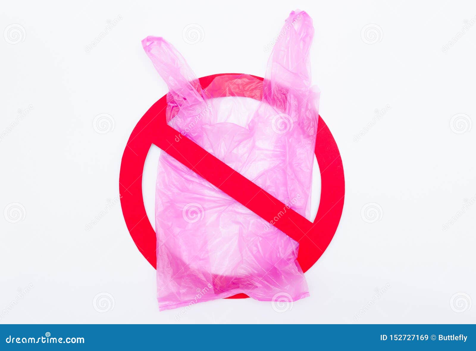 Do Not Use or Reduce the Use of Plastic Bags Stock Image - Image of ...