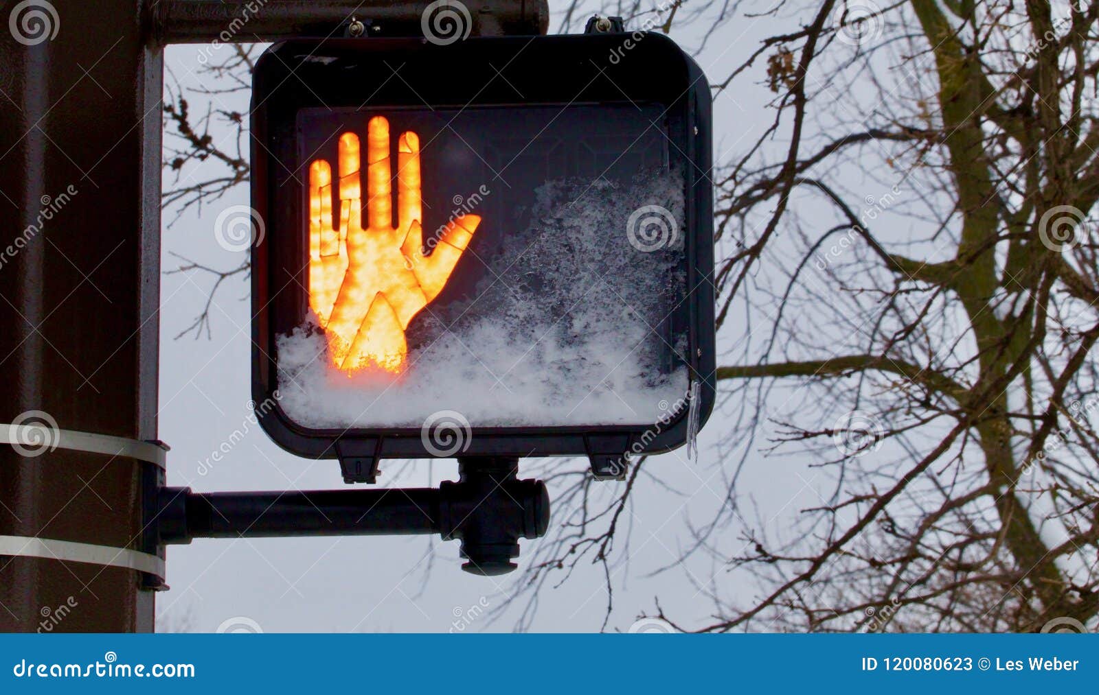 Stop Light Hand Symbol stock image. Image of buildings - 120080623