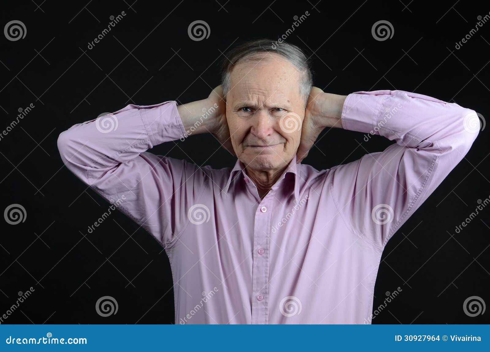 Do not want to hear it! stock photo. Image of expression - 30927964