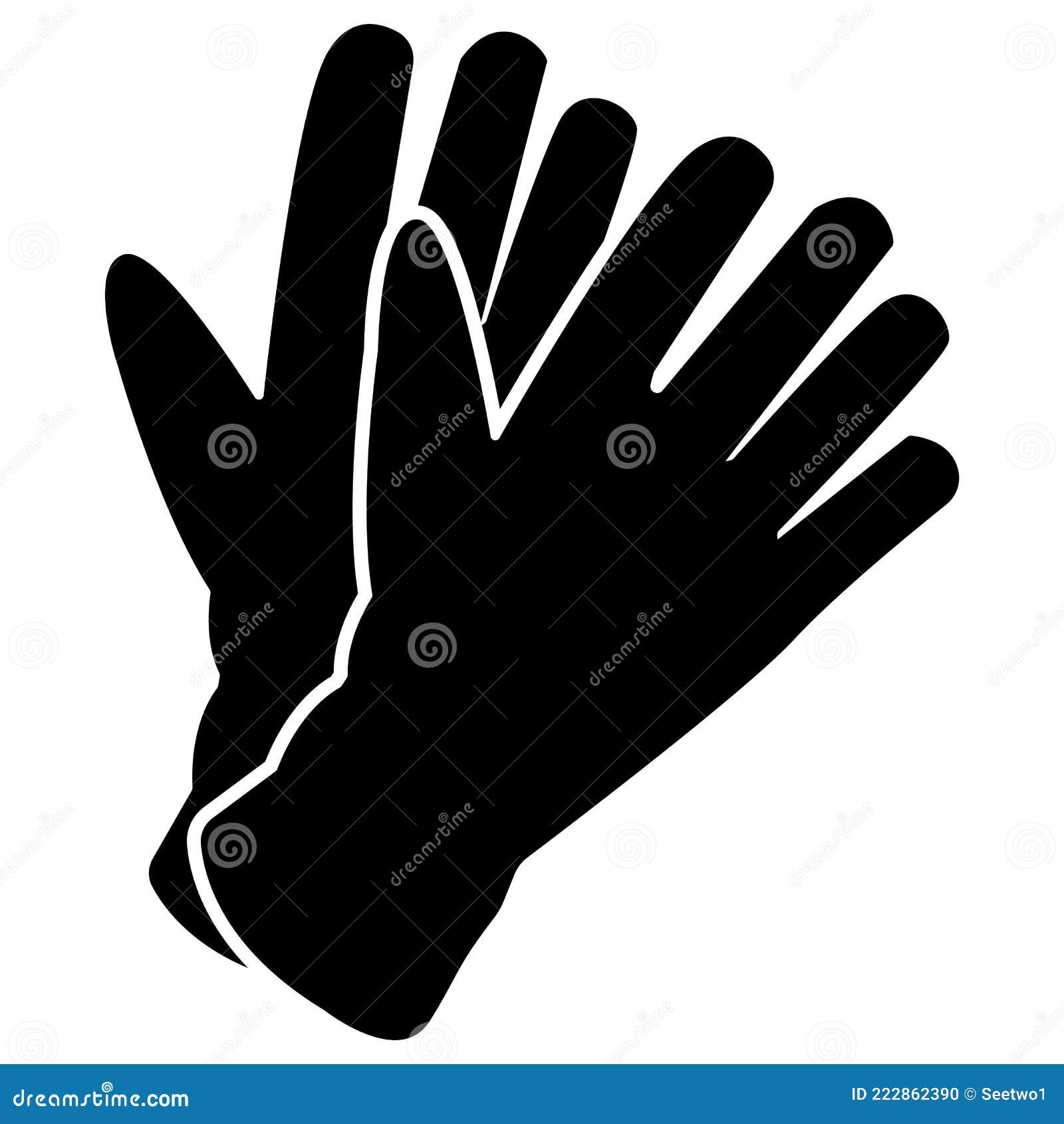 Do Not Wear Gloves,Please Take Off the Gloves Stock Vector ...