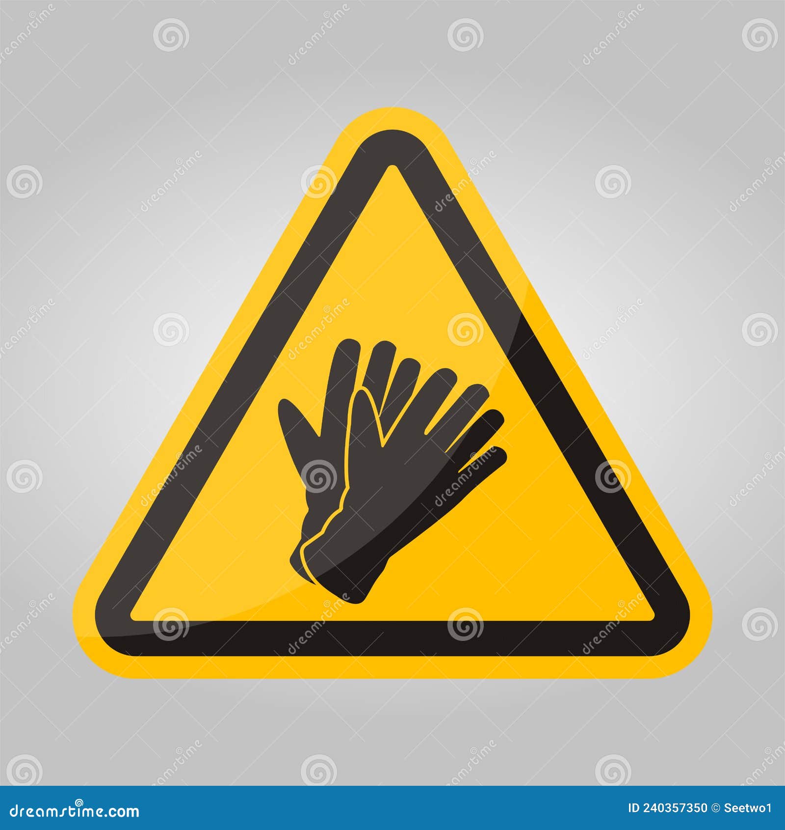 Do Not Wear Gloves,Please Take Off the Gloves Stock Vector ...