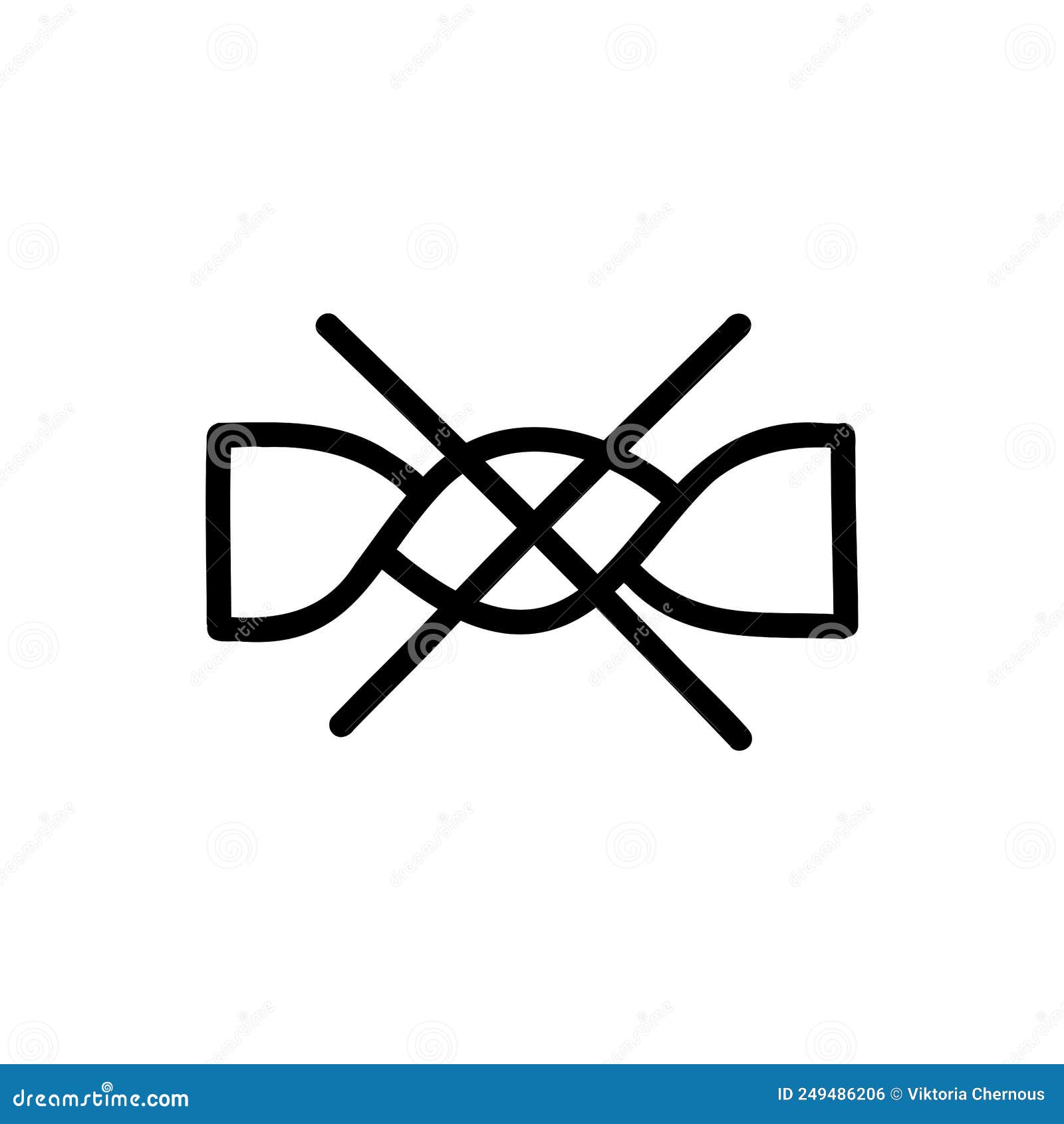 Do Not Wring Symbol Doodle Icon, Vector Color Line Illustration Stock ...