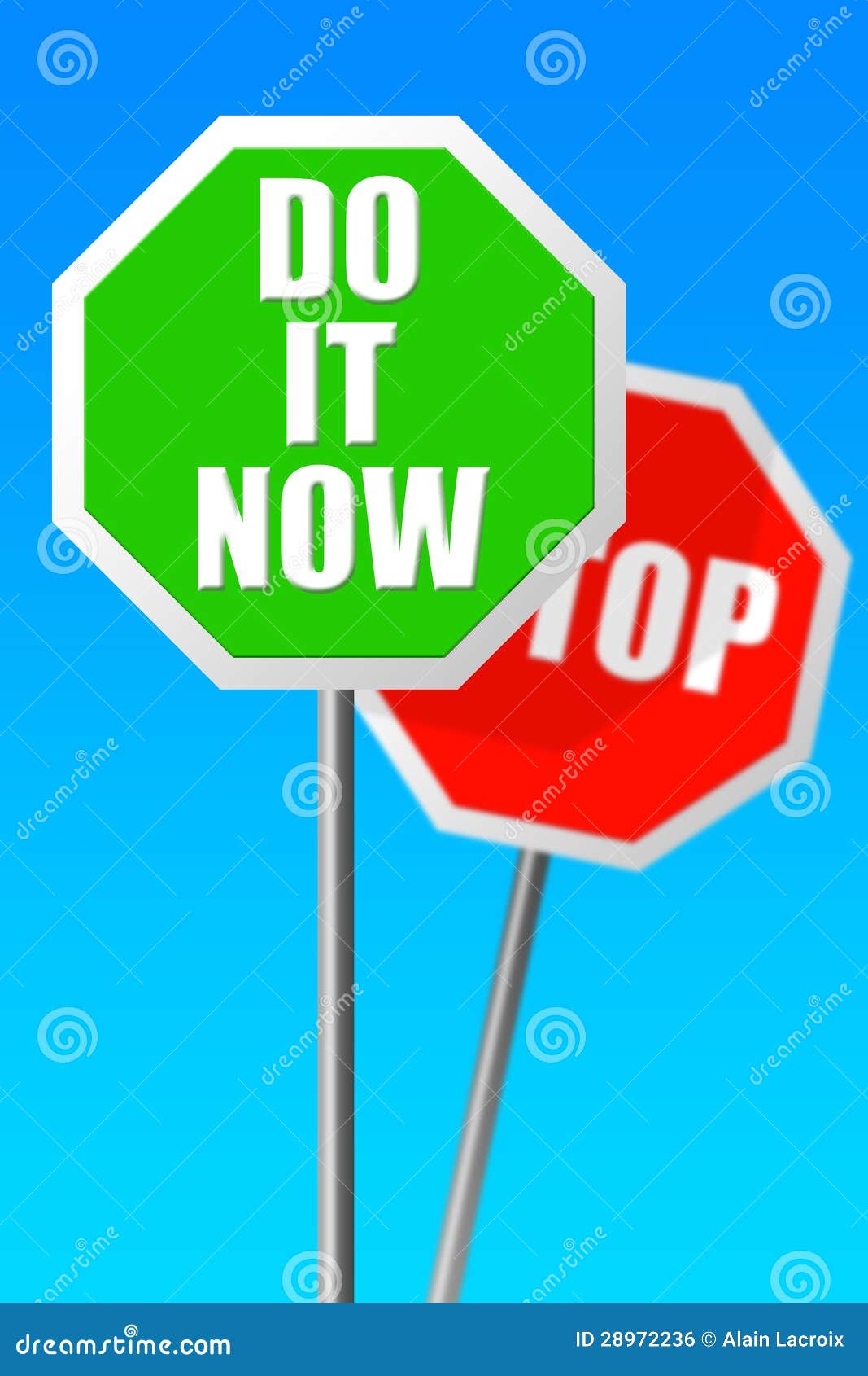 Do it now stock illustration. Illustration of attitude - 28972236