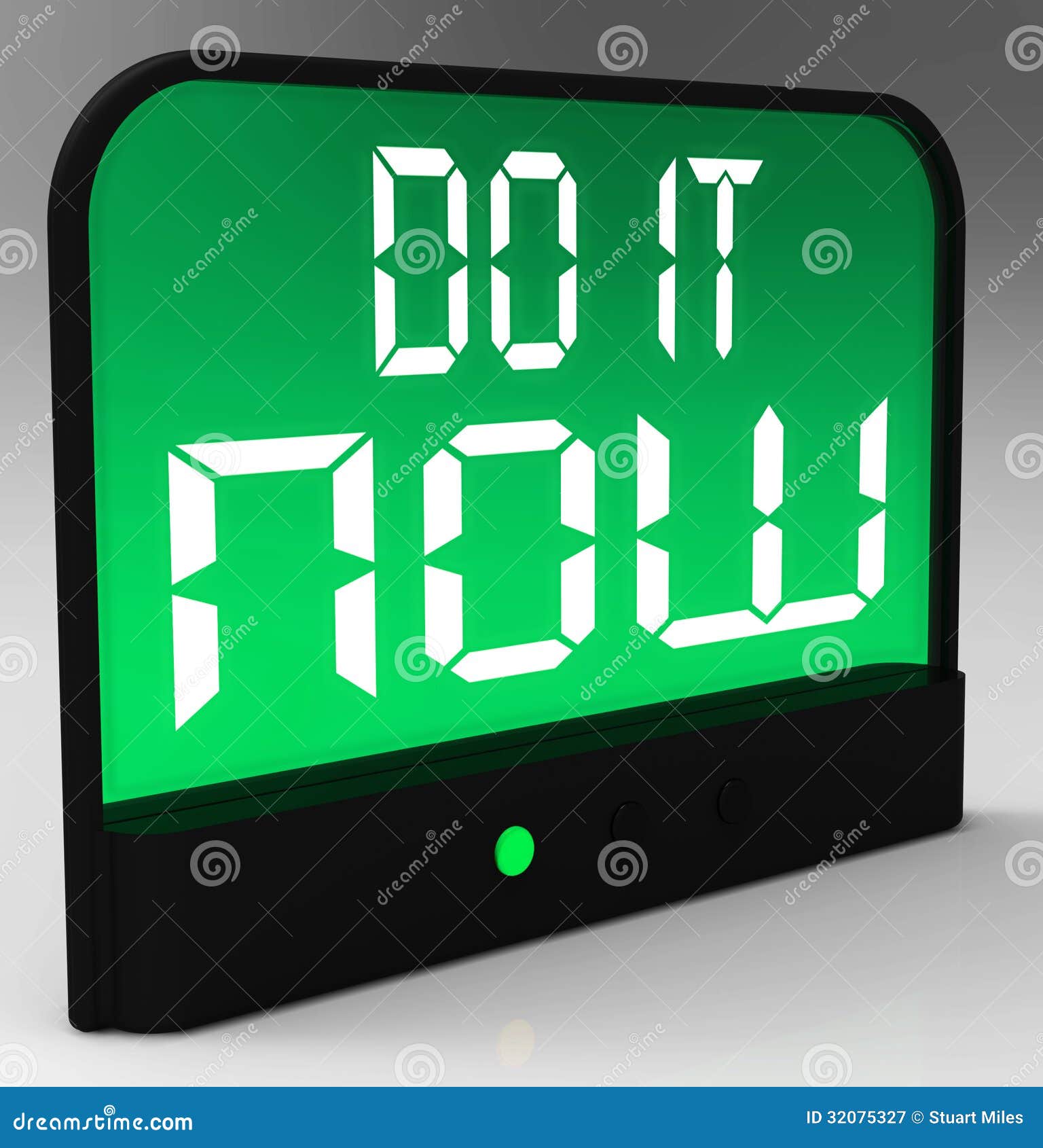 Do it Now Clock Showing Urgency for Action Stock Illustration ...