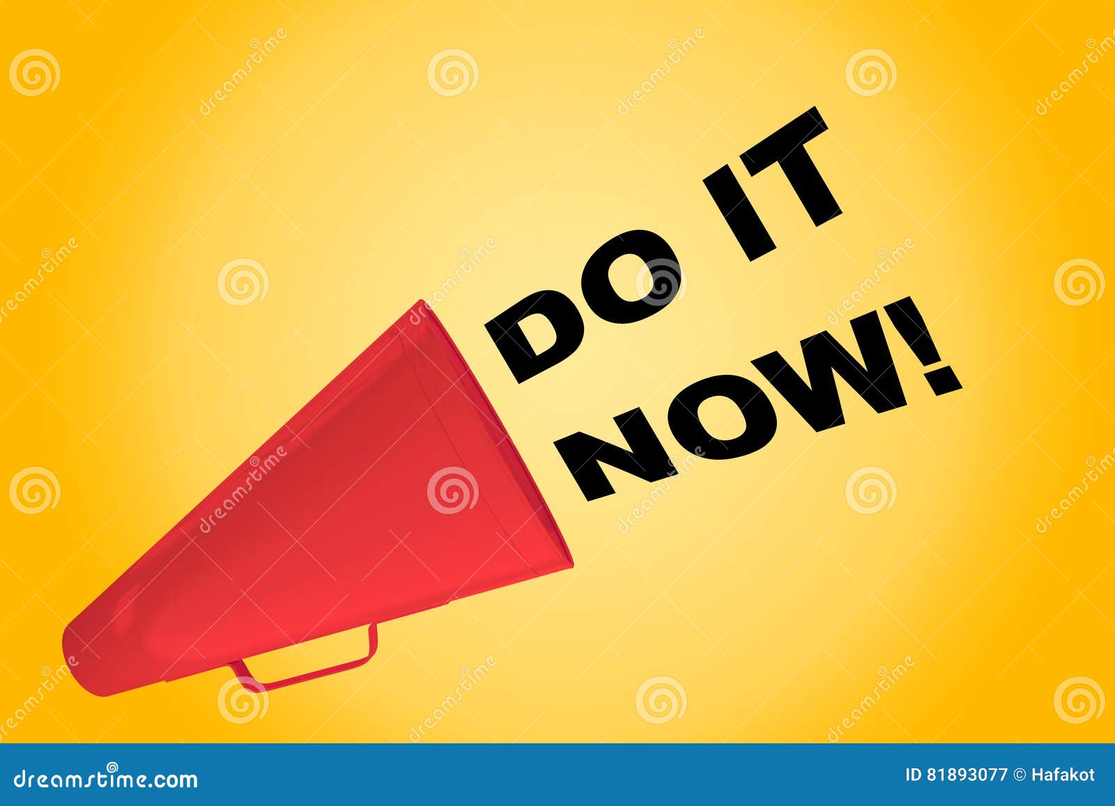 Do it now! concept stock illustration. Illustration of incentive - 81893077