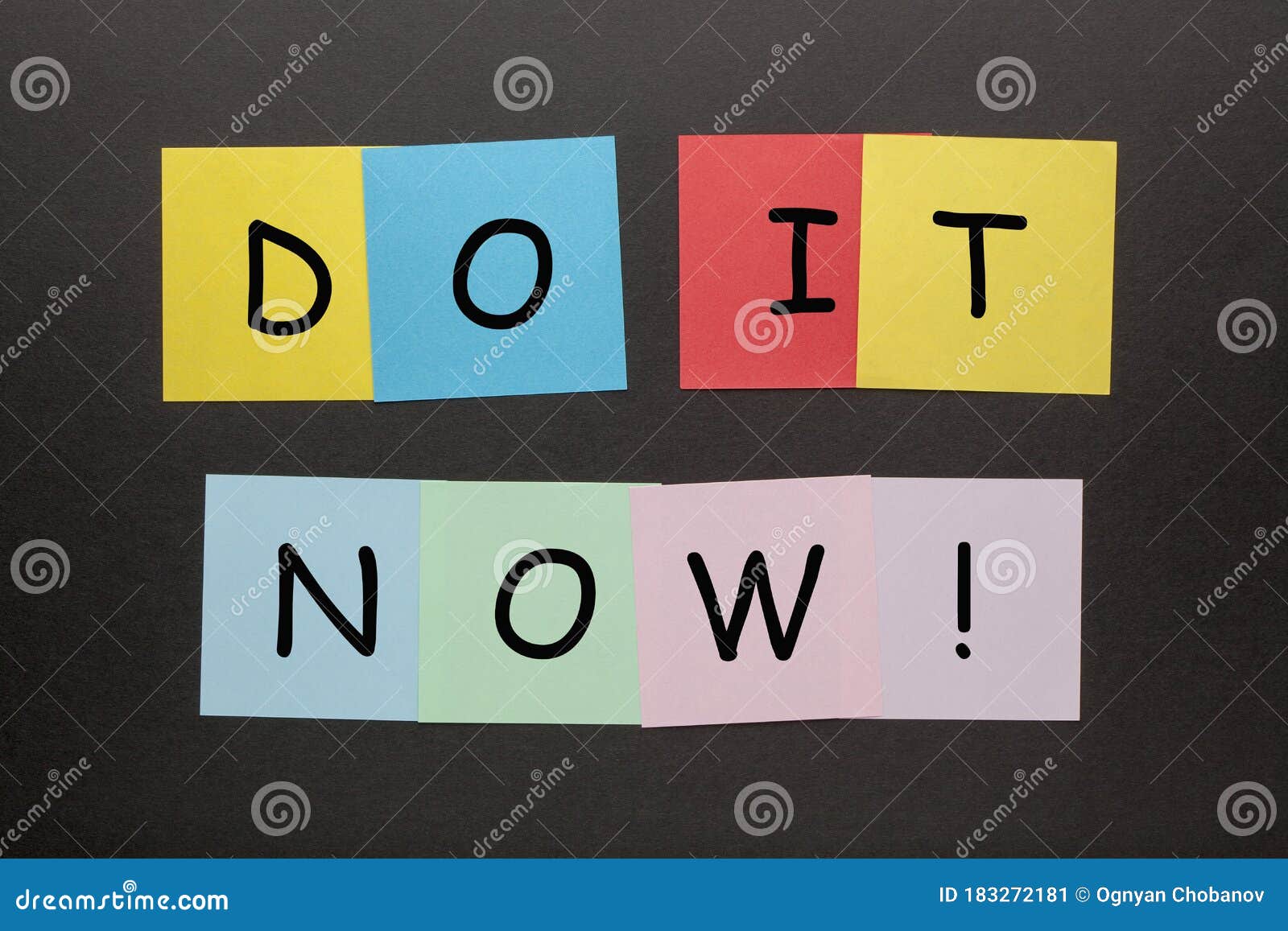 Do it Now Concept stock image. Image of change, attitude - 183272181