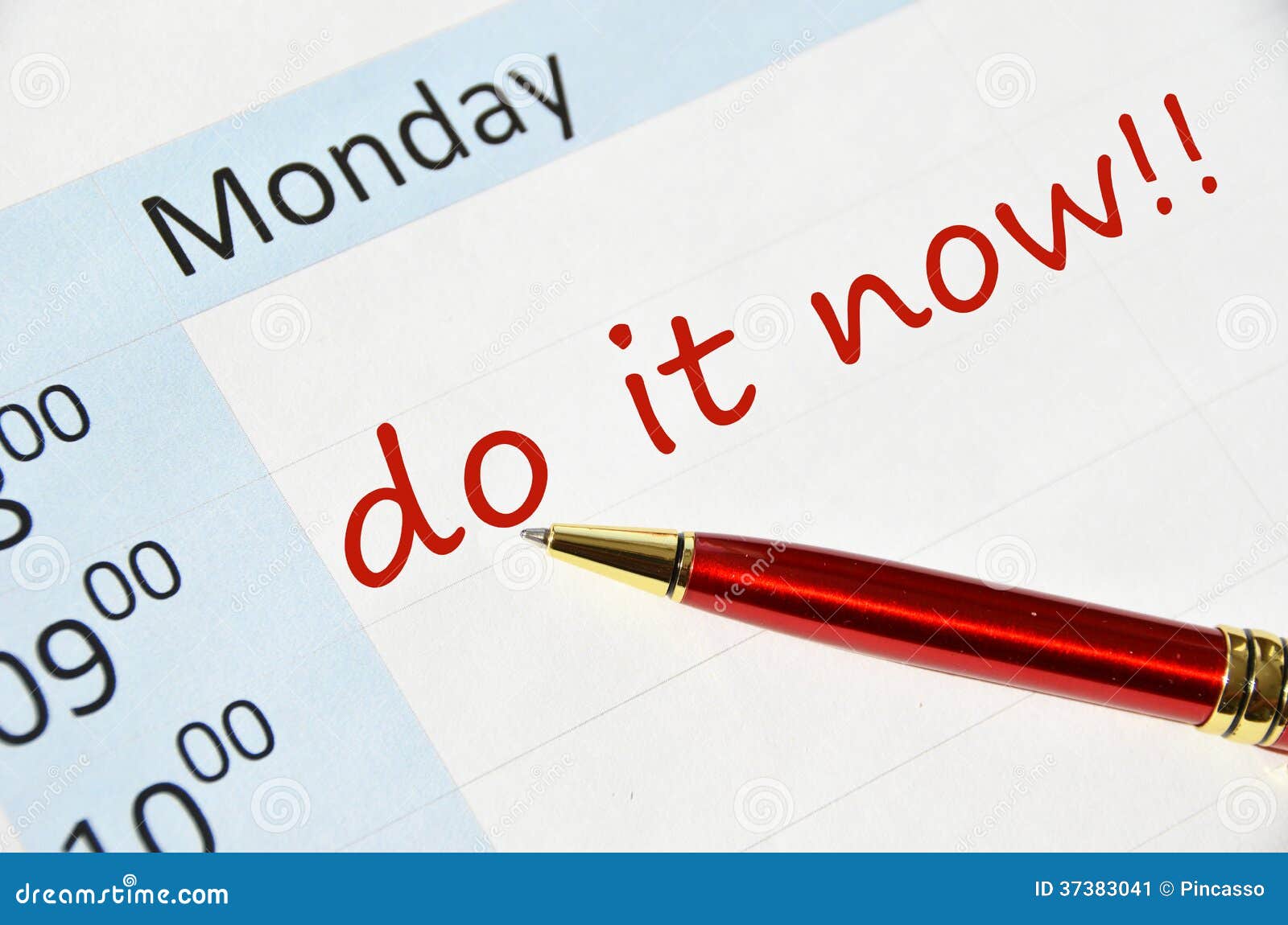 Do it now note stock image. Image of management, meeting - 37383041