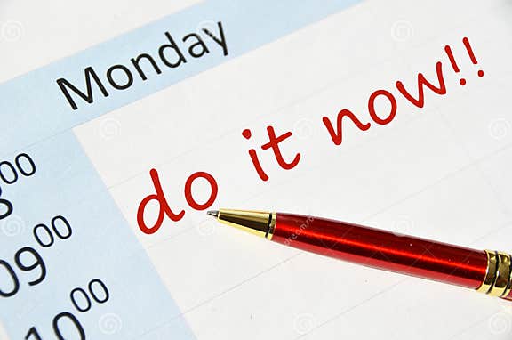 Do it now note stock image. Image of management, meeting - 37383041