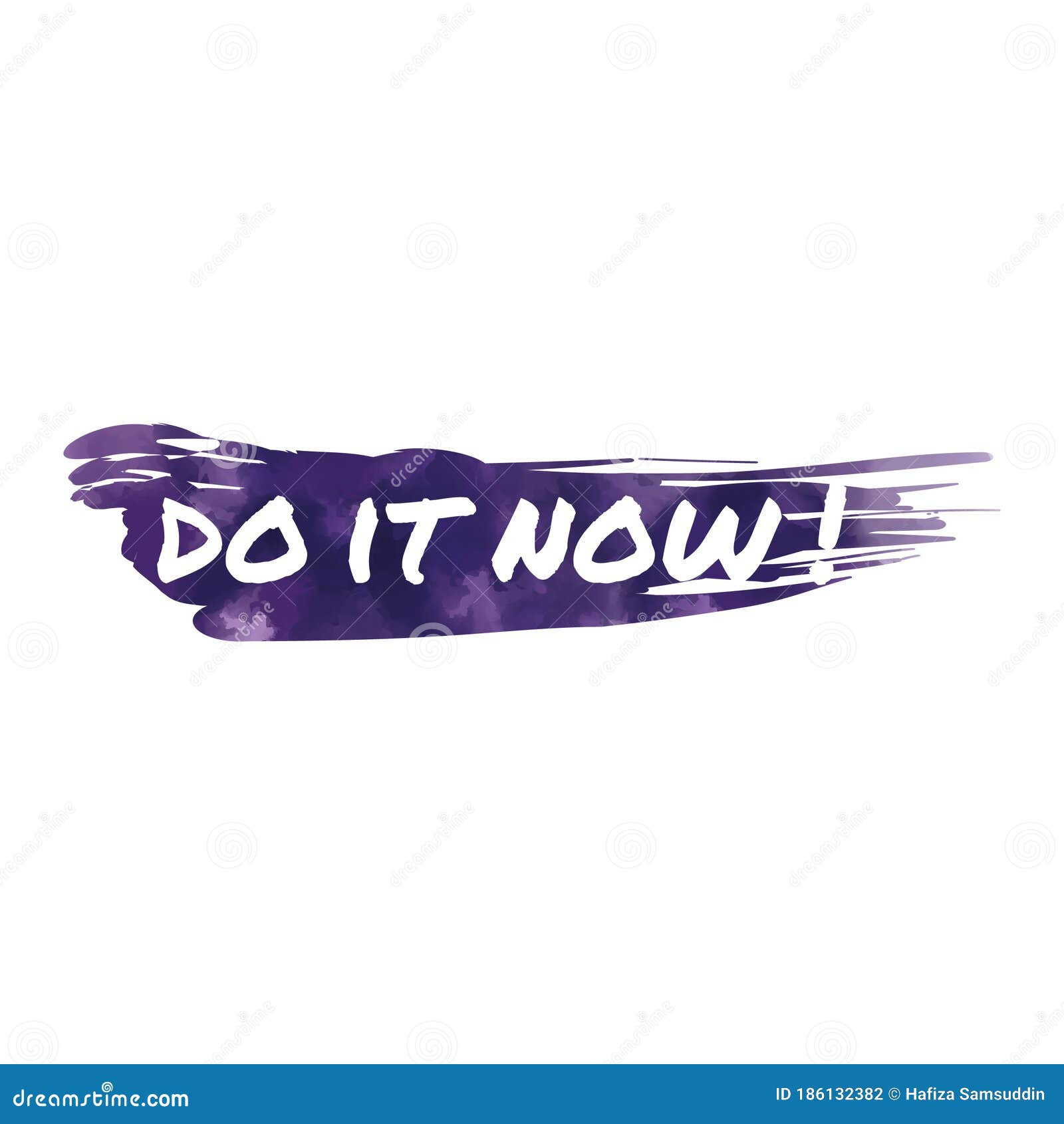 Do it Now. Vector Illustration Decorative Design Stock Illustration ...