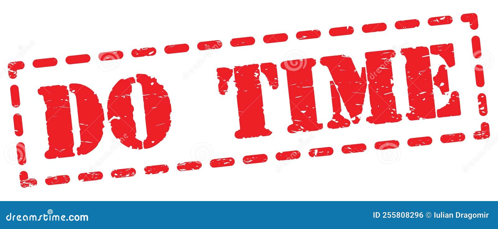 DO TIME Text Written on Red Stamp Sign Stock Illustration ...