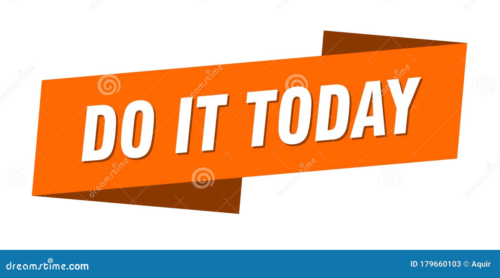 Do it Today Banner Template. Do it Today Ribbon Label Stock Vector ...