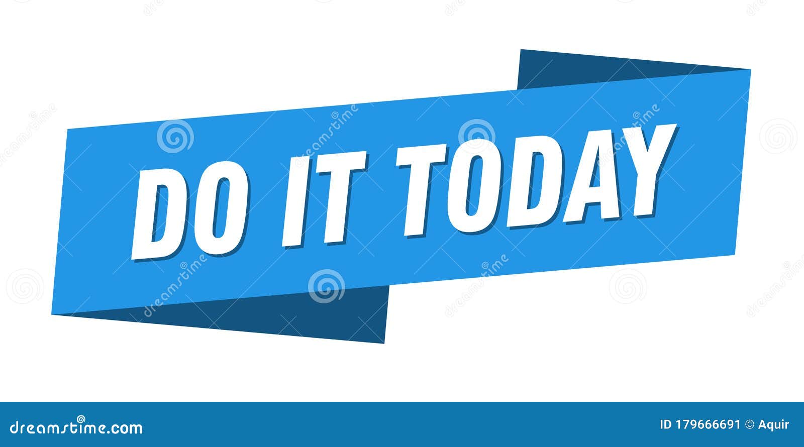 Do it Today Banner Template. Do it Today Ribbon Label Stock Vector ...